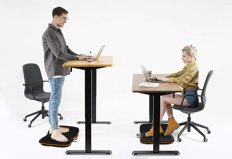 2 in 1 Anti Fatigue Fitness Standing Desk Balance Board